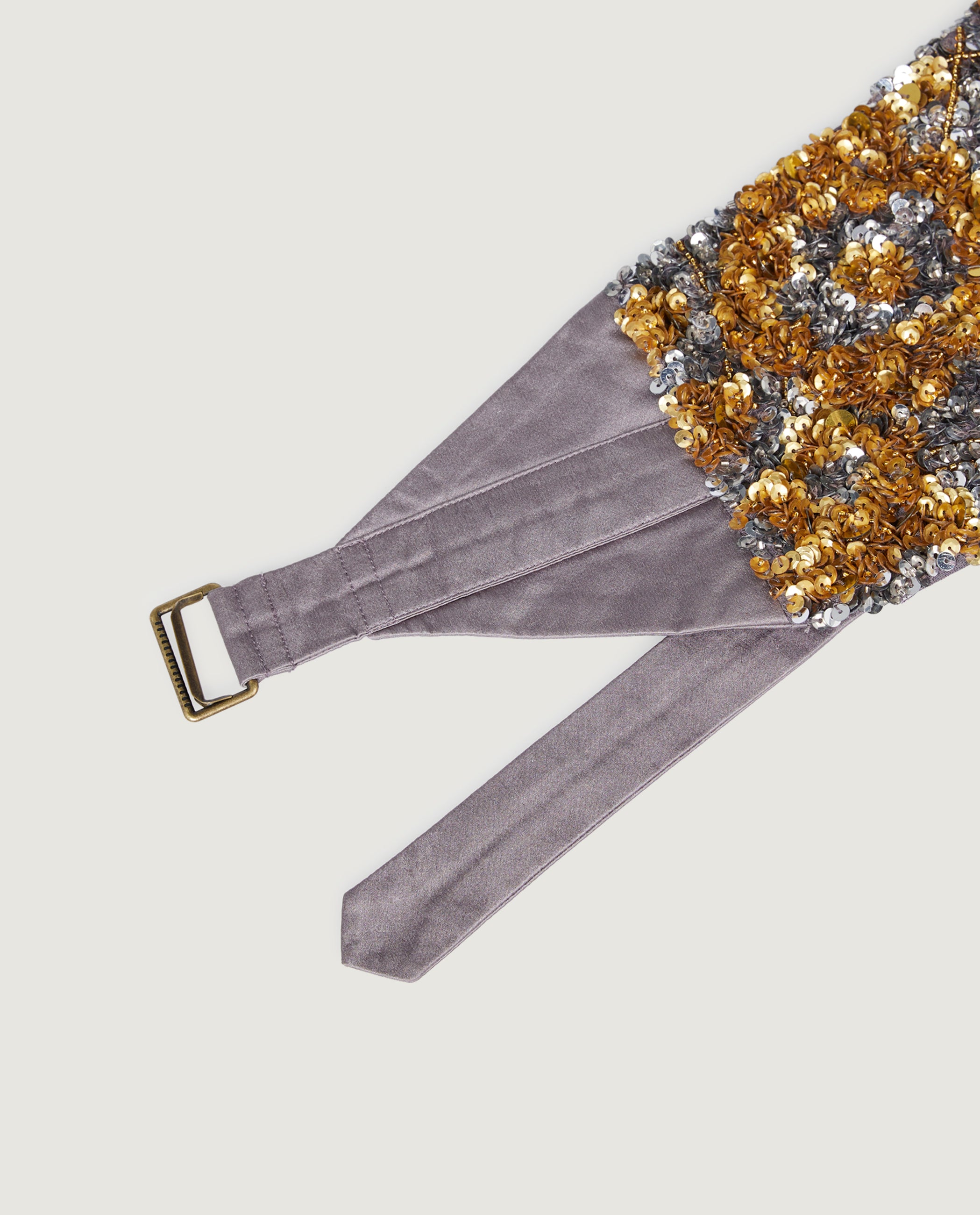 Paillet Cummerbund - Zilver – Pauw