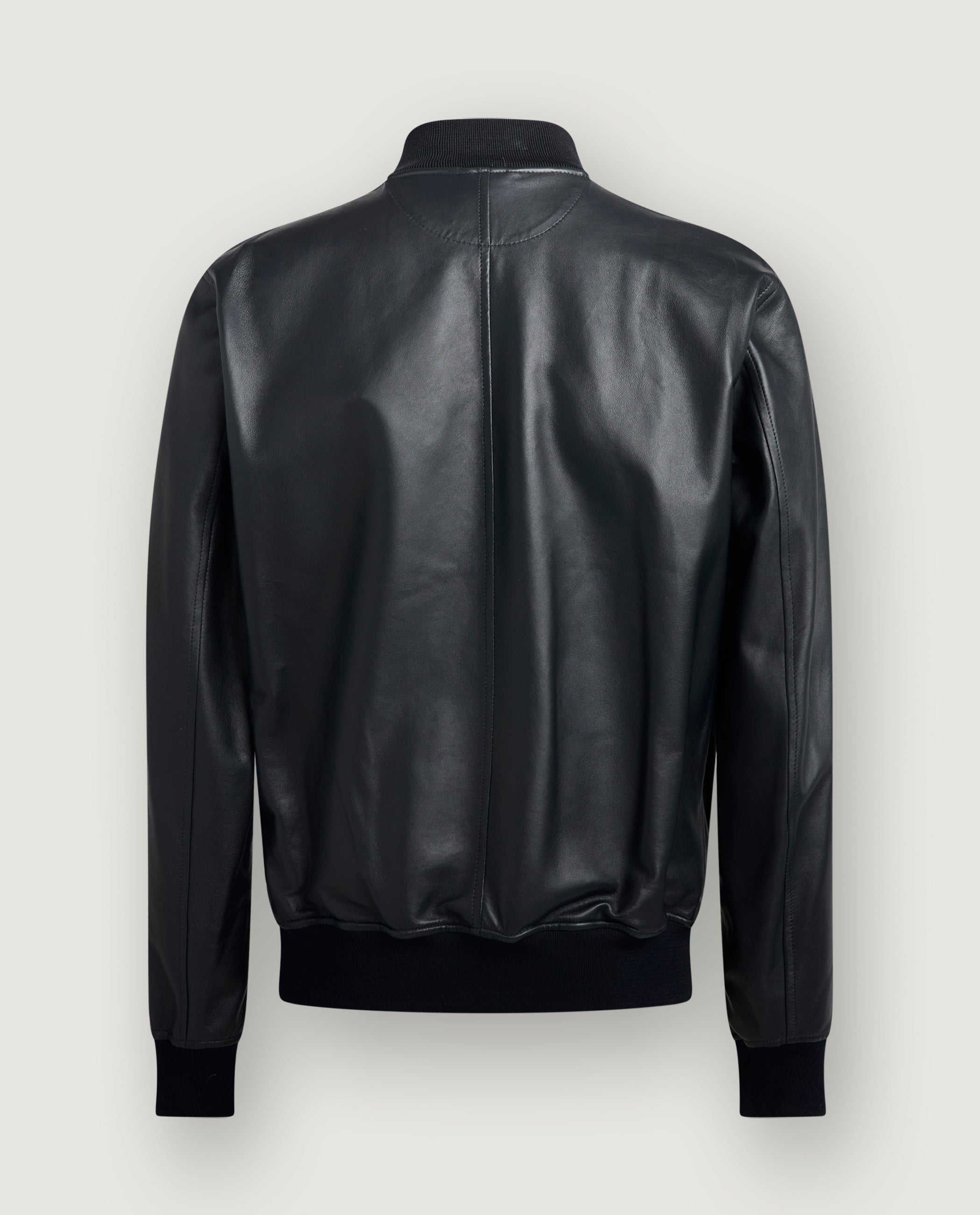 Leren Bomberjack – Pauw